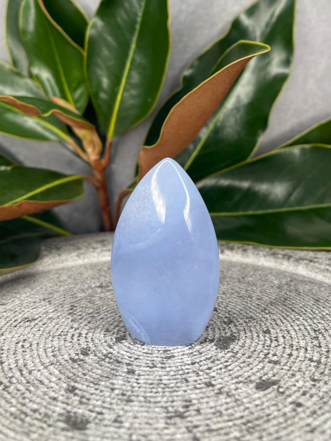 Wisdom Blue Lace Agate Crystal Flame – Crystals Melbourne Australia