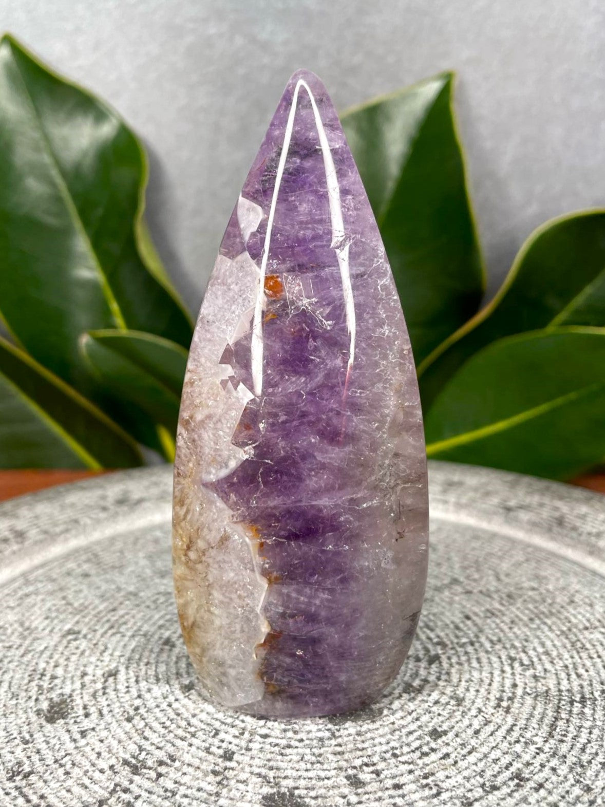 Soothing Amethyst Agate Crystal Flame – Crystals Melbourne Australia