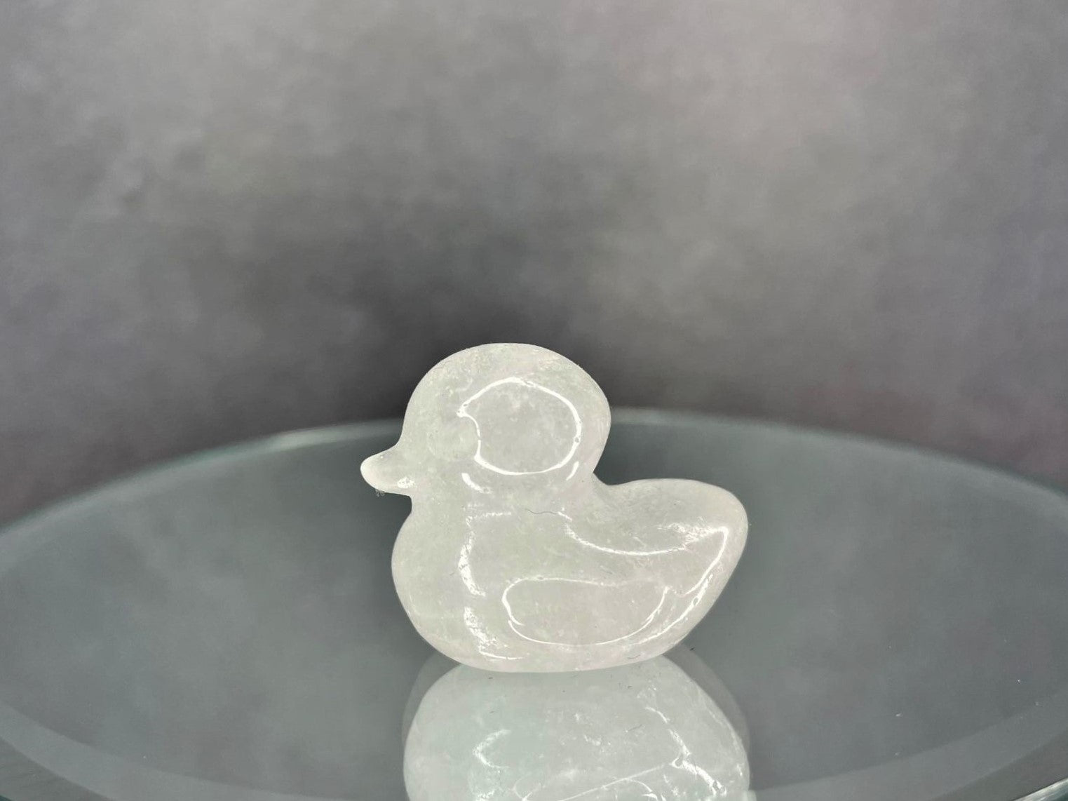 Cute Clear Quartz Duck Crystal Carving – Crystals Melbourne Australia