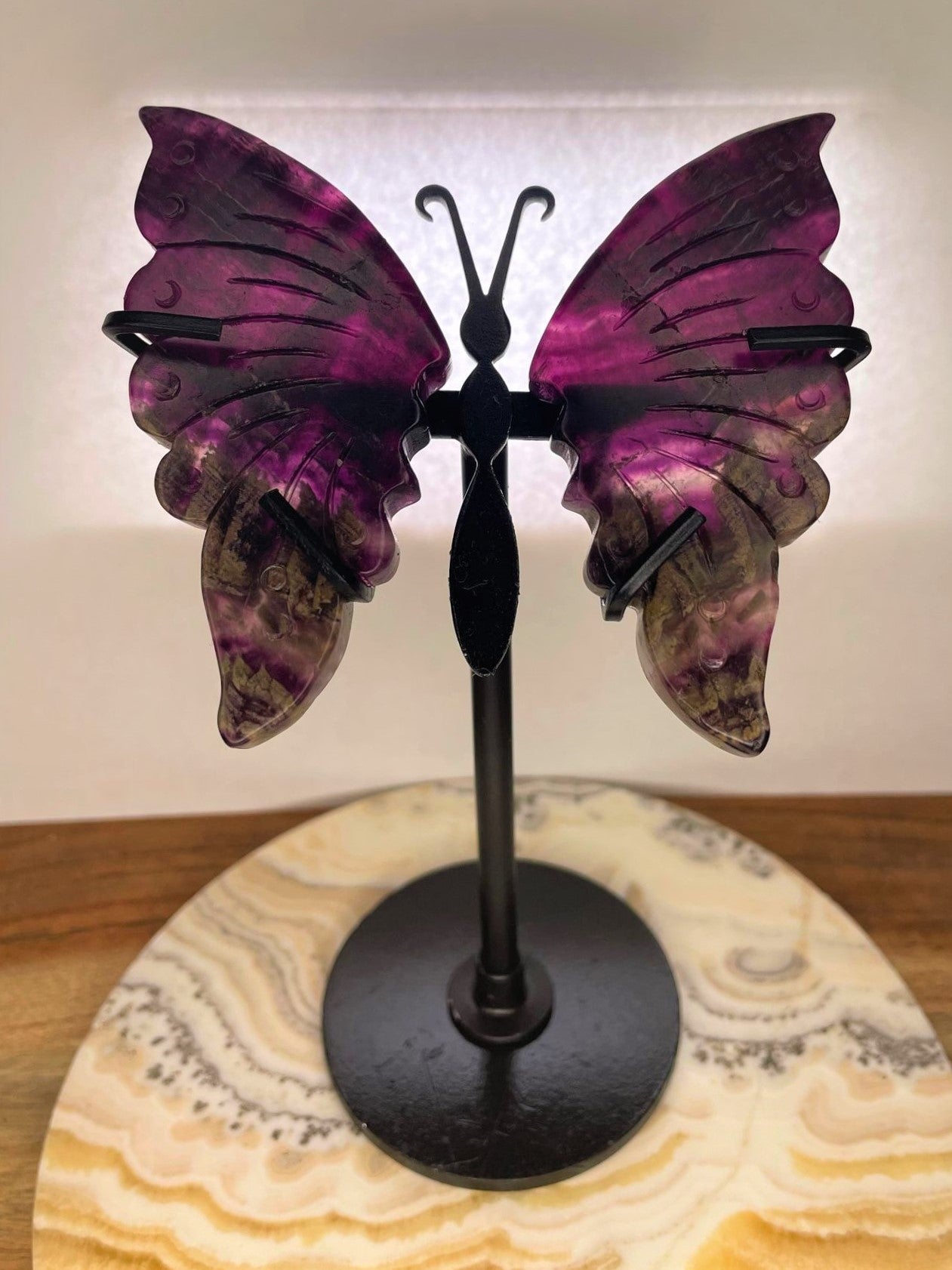 Mini Purple Fluorite Crystal Butterfly Wings – Crystals Melbourne Australia