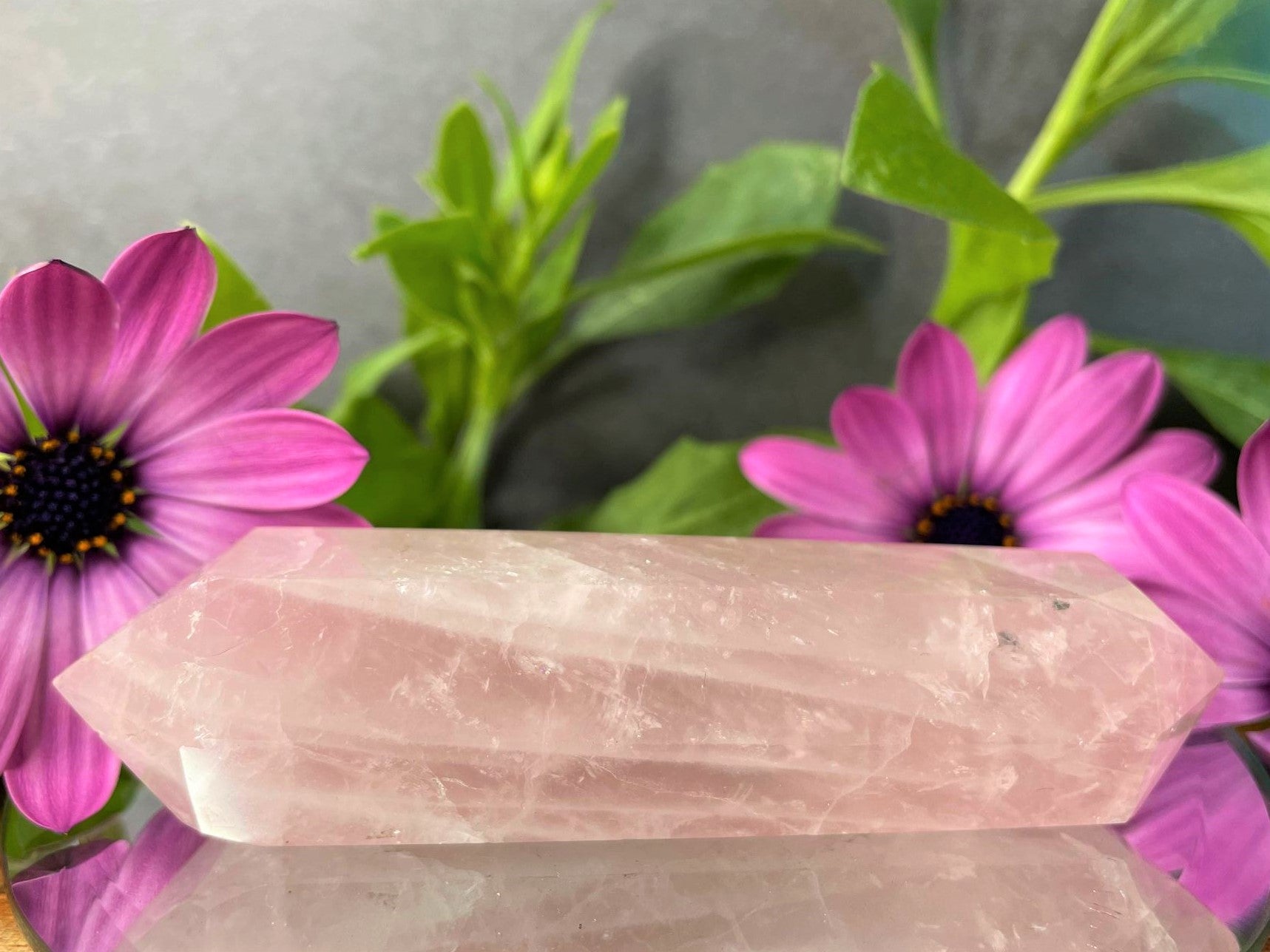 Amplifying Rose Quartz Crystal Double Point – Crystals Melbourne Australia