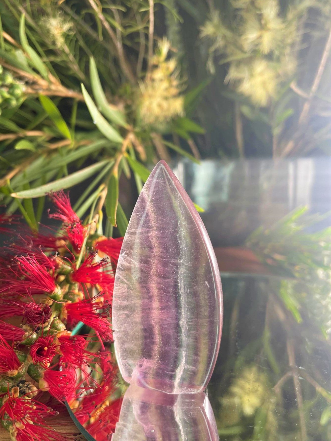 Small Natural Candy Fluorite Crystal Flame – Crystals Melbourne Australia