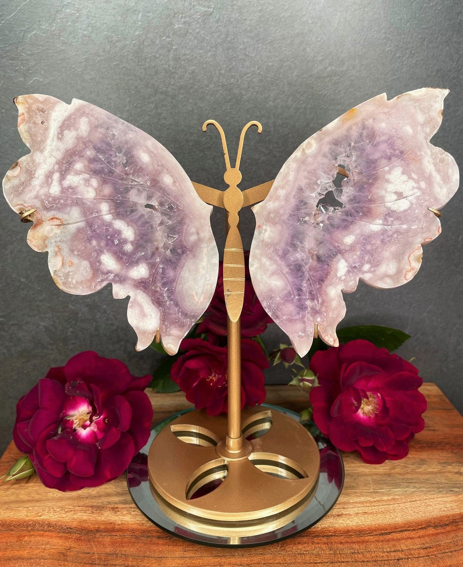 Beautiful Pink Amethyst Crystal Butterfly Wings – Crystals Melbourne ...