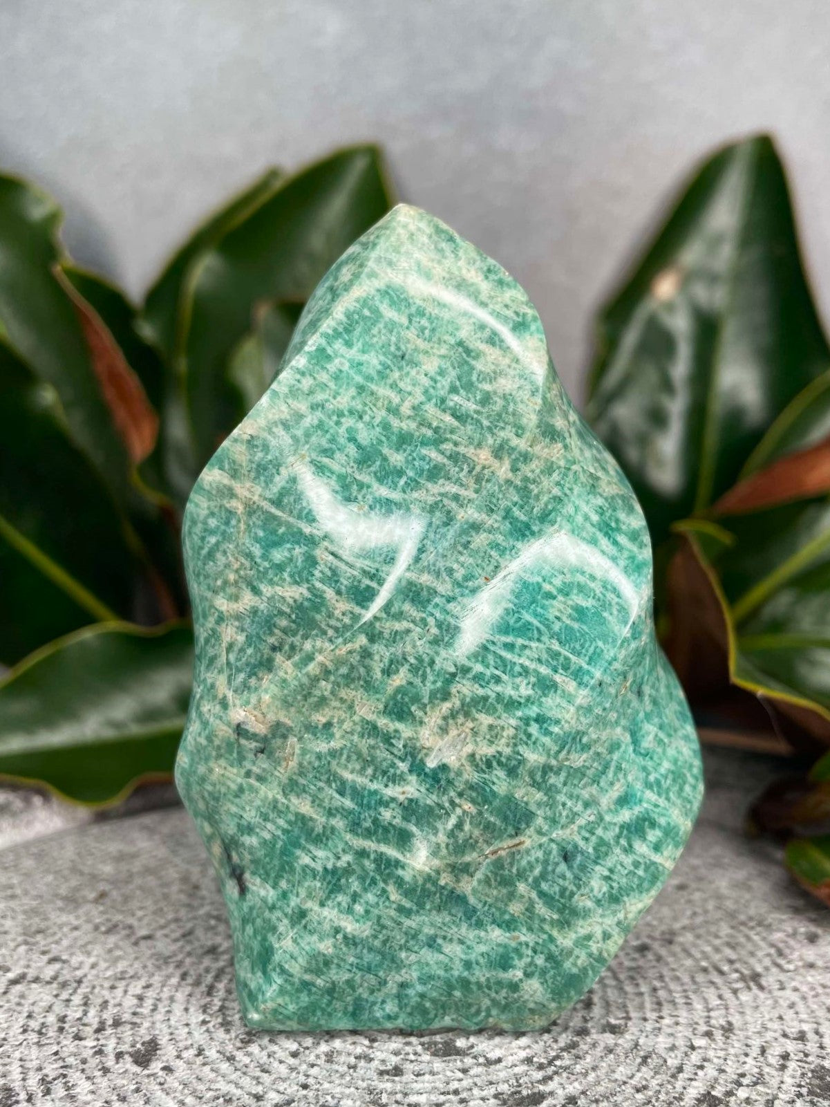 Beautiful Amazonite Crystal Flame Freeform – Crystals Melbourne Australia