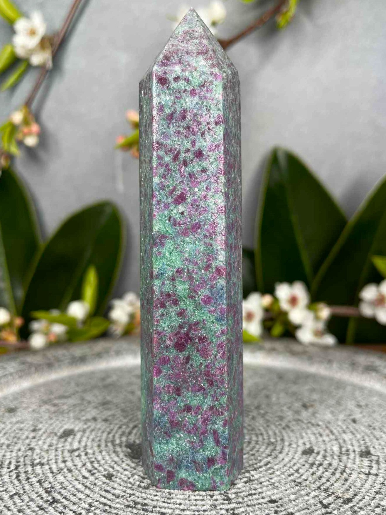 Best Ruby Fuchsite Kyanite Crystal Tower | Online Australia – Crystals ...