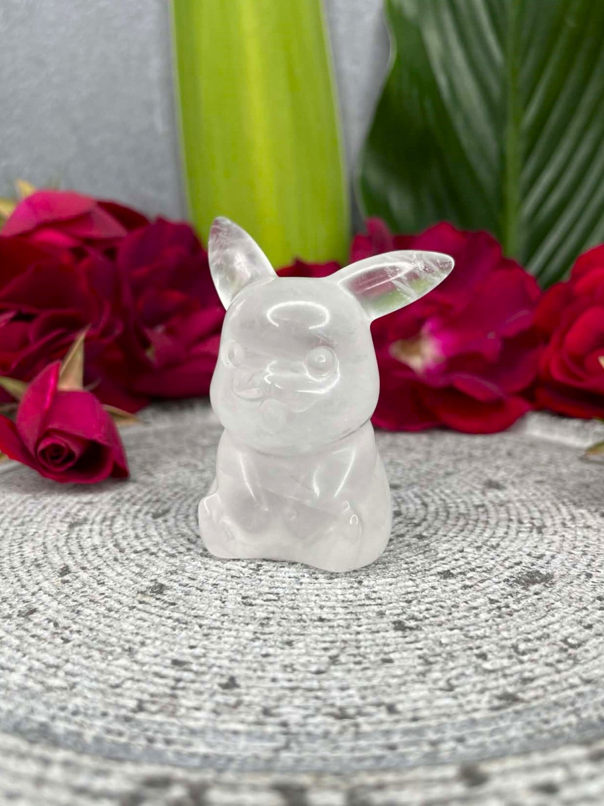 Clear Quartz Pikachu Crystal Pokémon Carving – Crystals Melbourne Australia