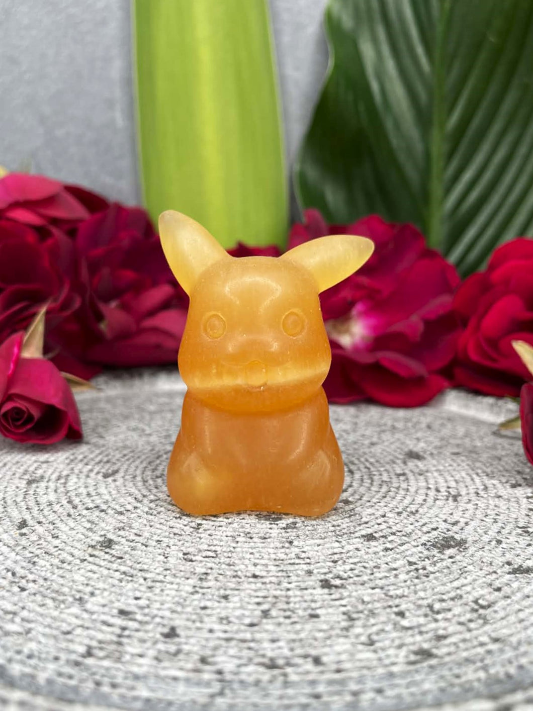 Honey Calcite Pikachu Crystal Pokémon Carving – Crystals Melbourne ...
