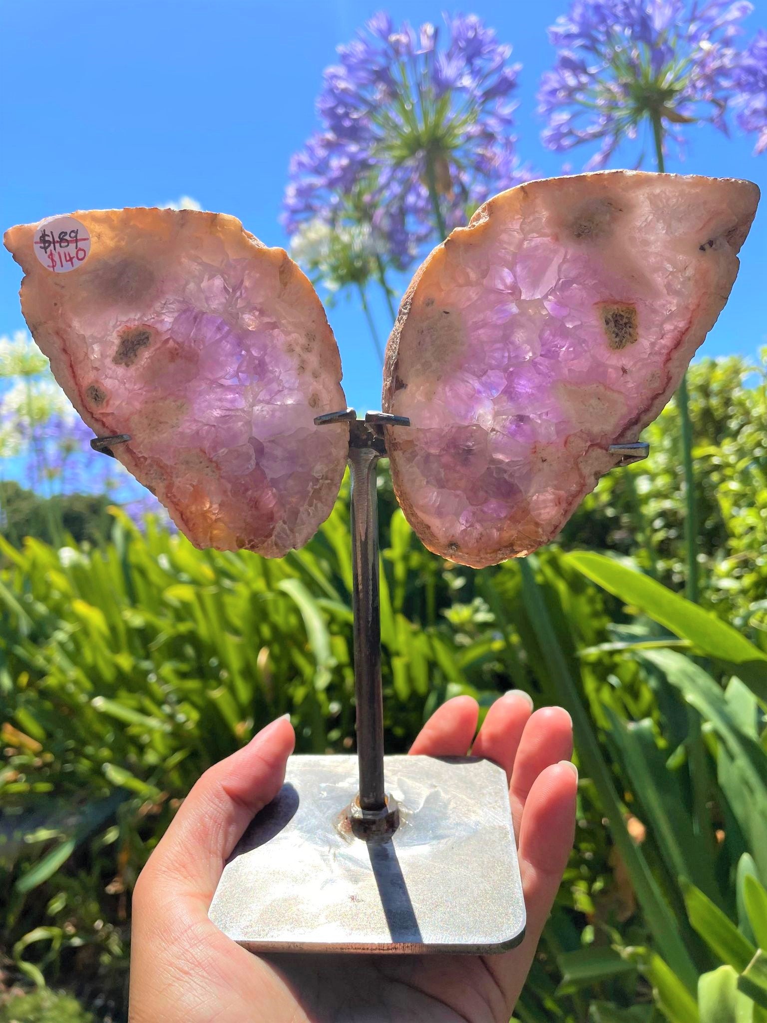 Purple Amethyst Crystal Quartz Butterfly Wings – Crystals Melbourne ...